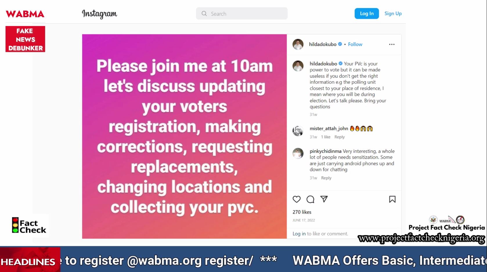 Will texting number on your voter card to 8014 show your Polling unit? - Project FactCheck Nigeria